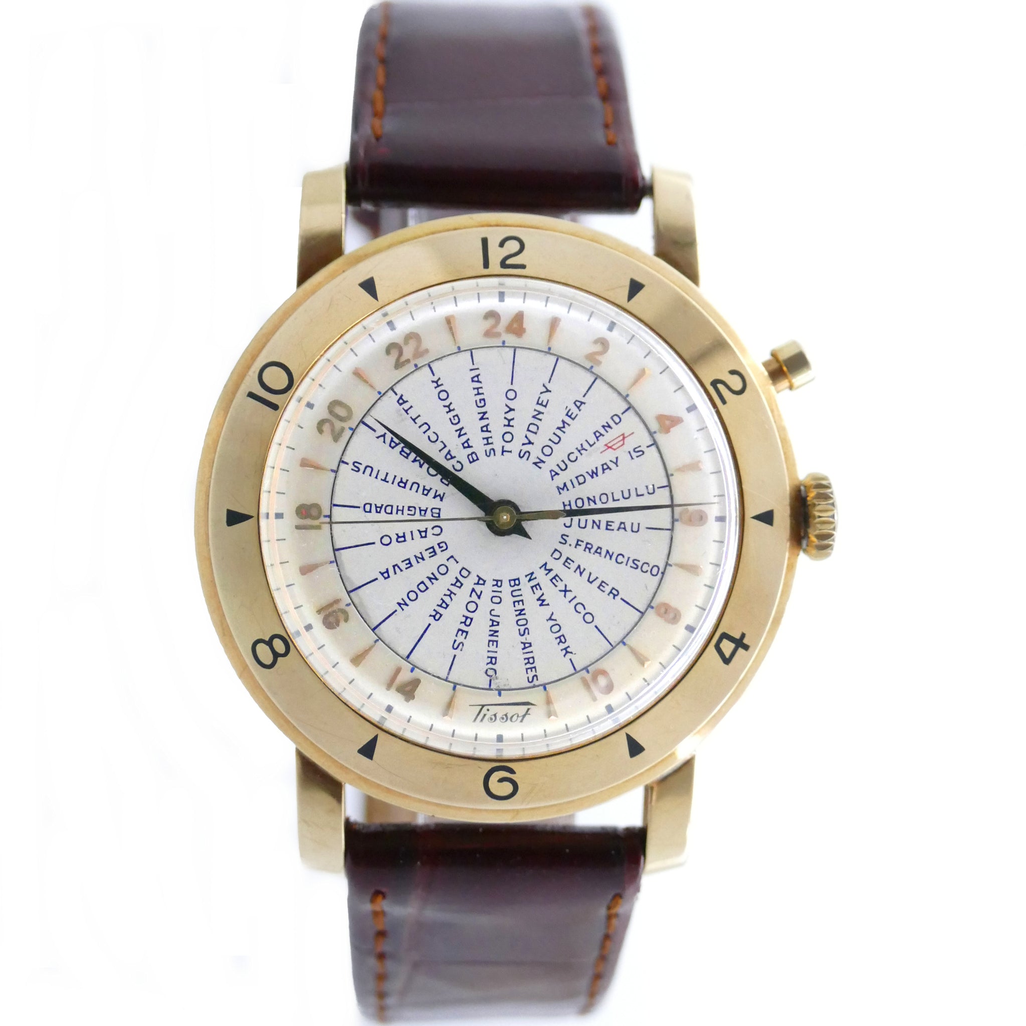 Tissot Navigator 14K World Time Automatic Watch Ref. 4001 – Timeplex