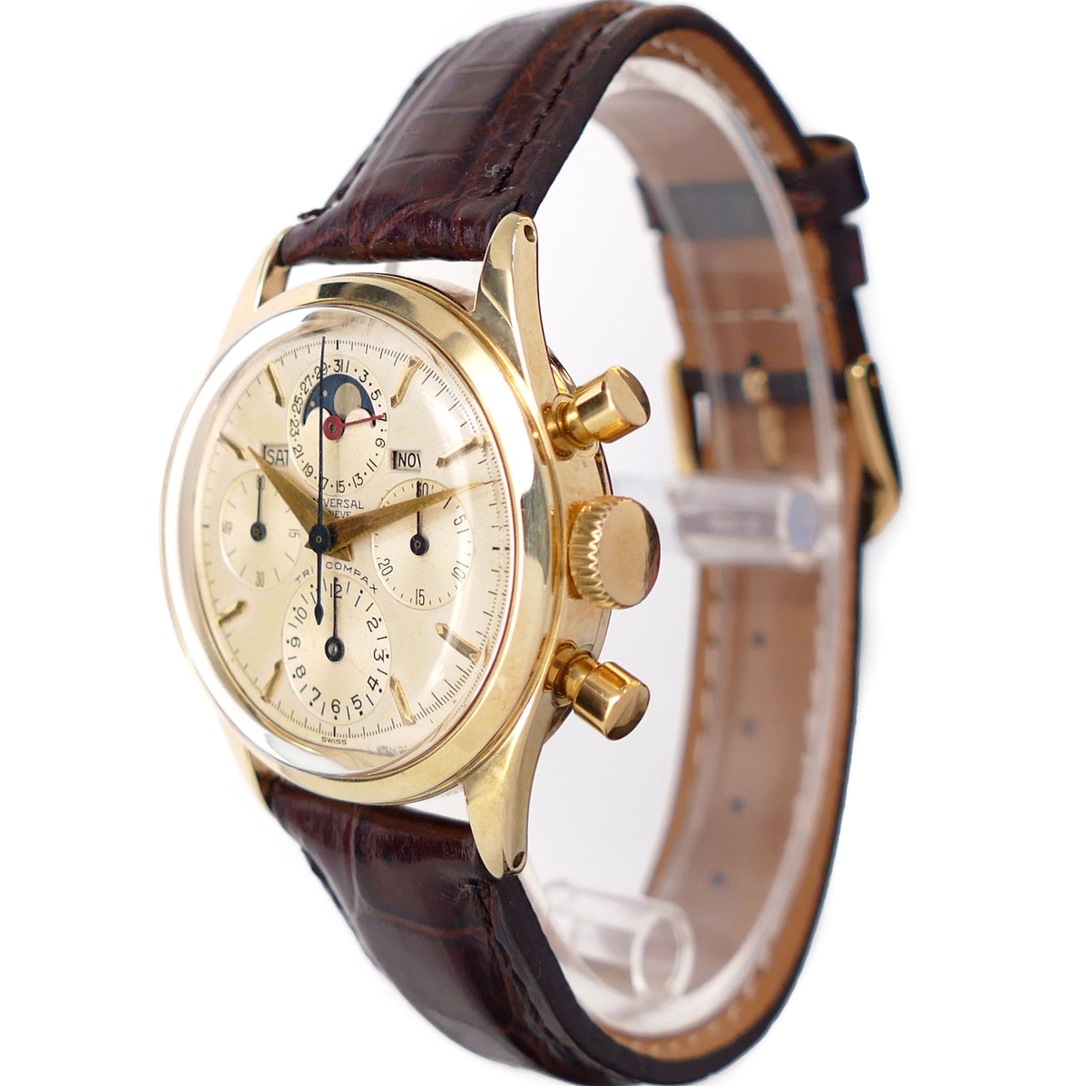 Universal Geneve 14K Tri-Compax 522100/1 Chronograph – Timeplex